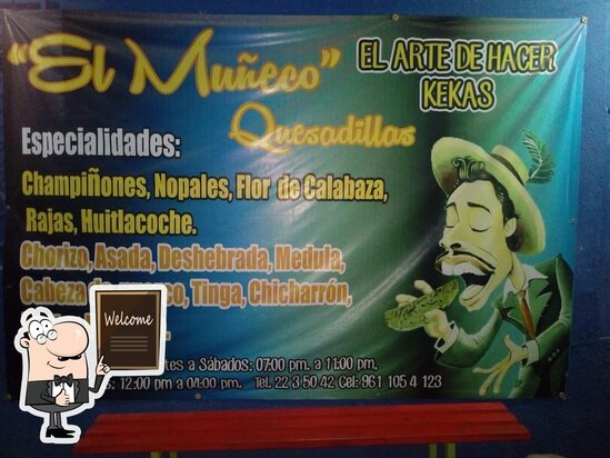 Carta del restaurante El Muñeco Quesadillas, Tuxtla Gutiérrez
