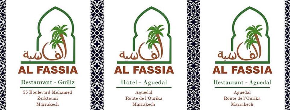 Menu at Al Fassia Aguedal restaurant, Marrakesh, Al Fassia Aguedal 9 bis
