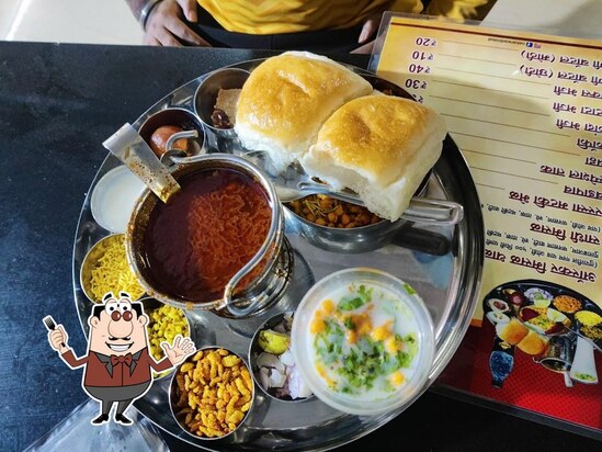 Menu at Oscarwadi Misal Maval, Kanhe