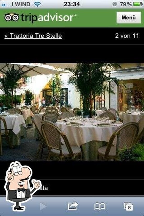 Menu at Trattoria Tre Stelle restaurant, Forte dei Marmi