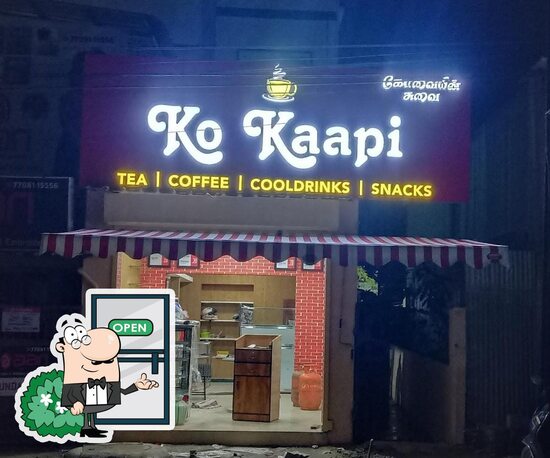 Menu at Ko Kaapi, Coimbatore