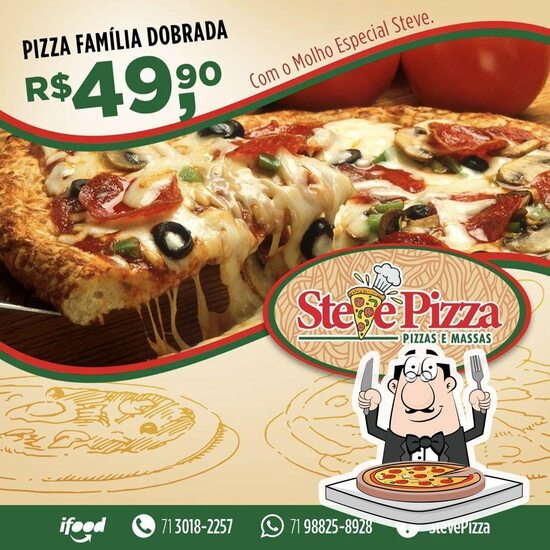 Menu at Steve Pizza pizzeria, Salvador