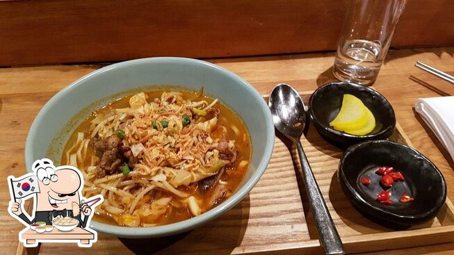 Menu at Modern Korean restaurant, Vienna