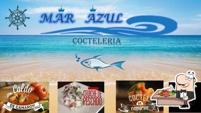 Menu at Cocteleria Mar Azul restaurant, San Juan Bautista Tuxtepec