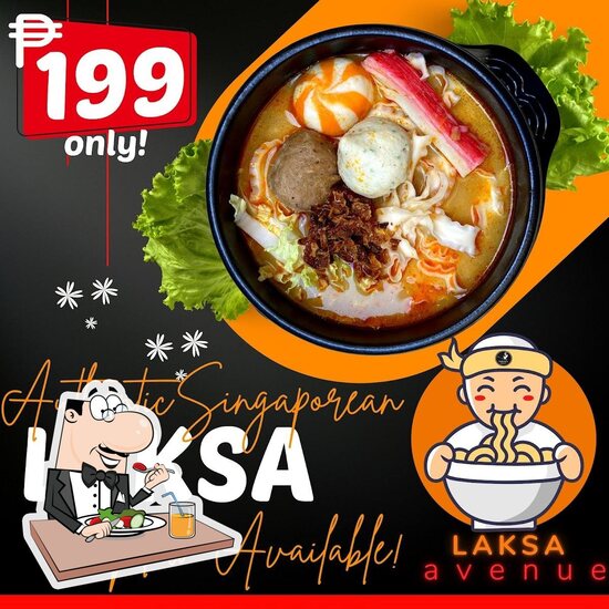 Menu at Laksa Avenue restaurant, Angono