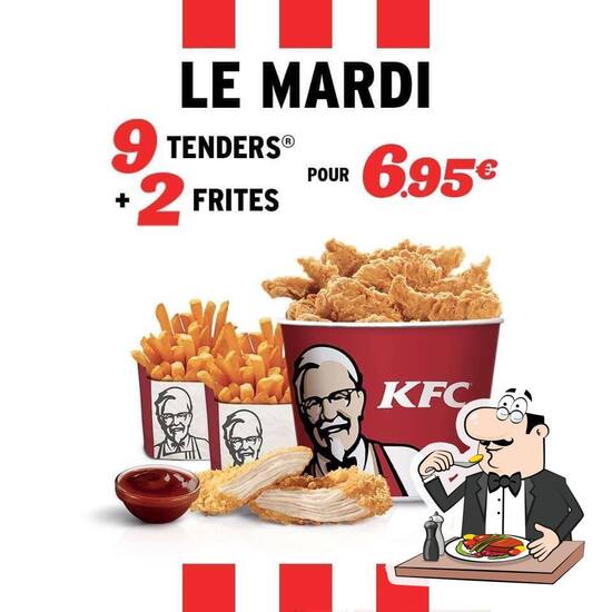 Menu au KFC (Kentucky Fried Chicken) Champniers - Angoulême Nord fast ...