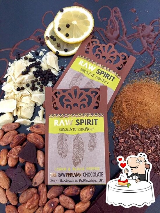 Menu at Raw Spirit Chocolate Company desserts, Biggleswade
