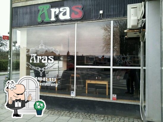 Menu at Aras restaurant, Malmö