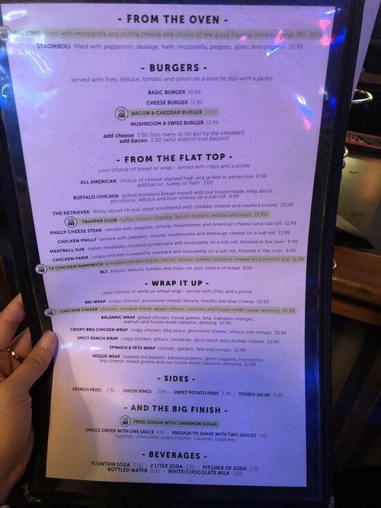 Menu at CrossRoads Tavern pub & bar, USA, Minoa Bridgeport Rd