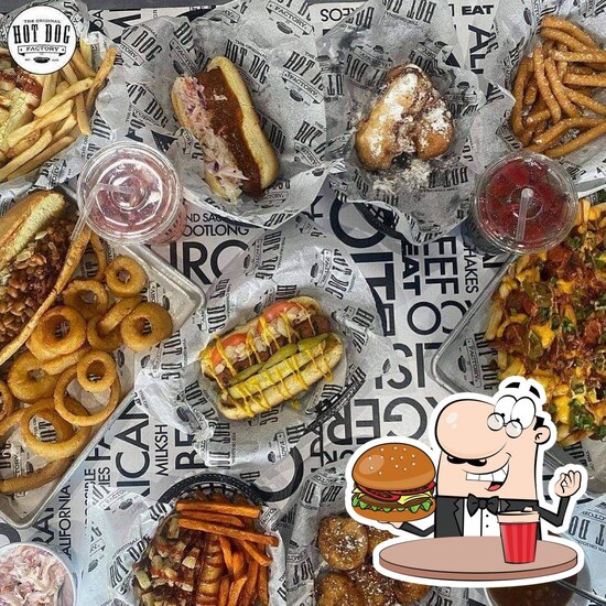 Menu at The Original Hot Dog Factory restaurant, Hialeah