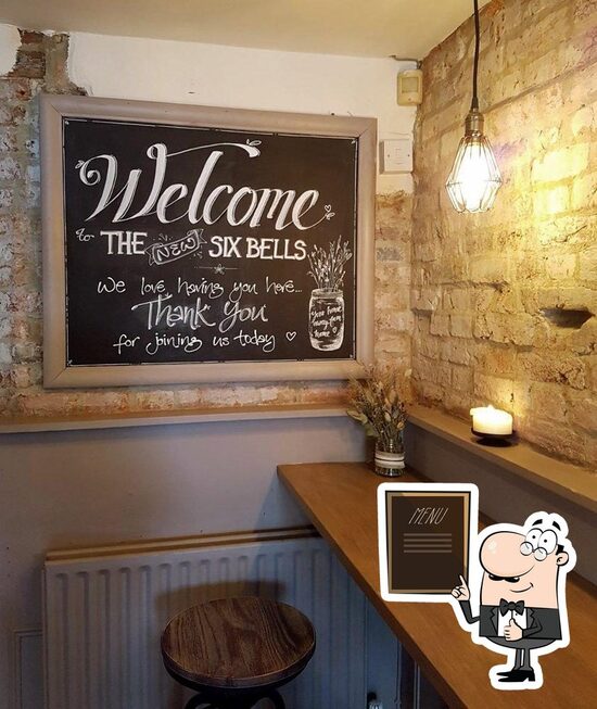 Menu at The Six Bells pub & bar, Farnham
