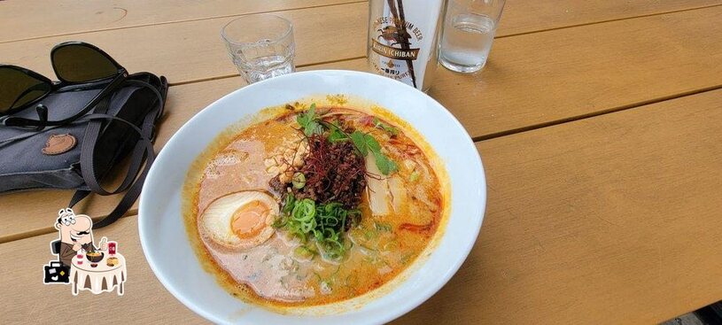 Menu at Tensai ramen restaurant, Rotterdam