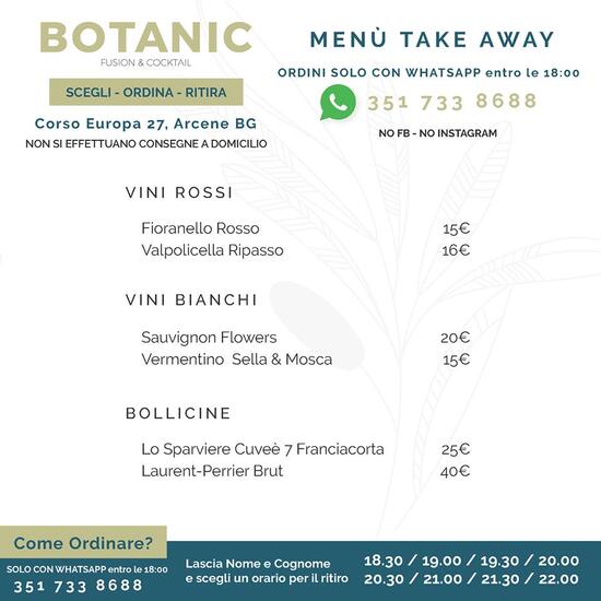 Menu at Botanic Sushi Fusion & Cocktail restaurant, Arcene