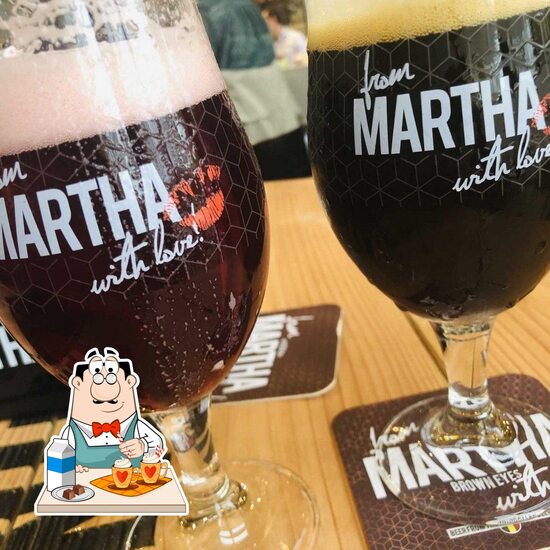 Menu at Martha Café, Vught