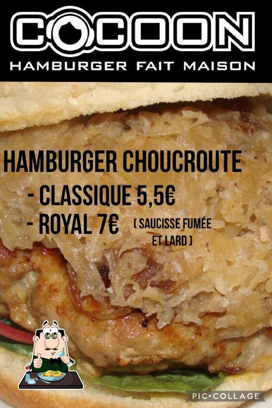 Menu au Le Cocoon, Arlon