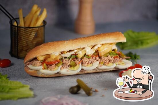 Menu au Matsco Sandwich, Tanger