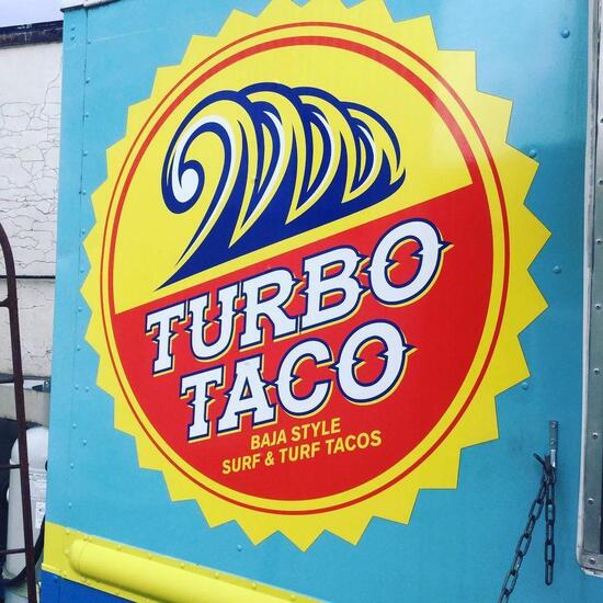 Menu at Turbo Taco restaurant, Minneapolis