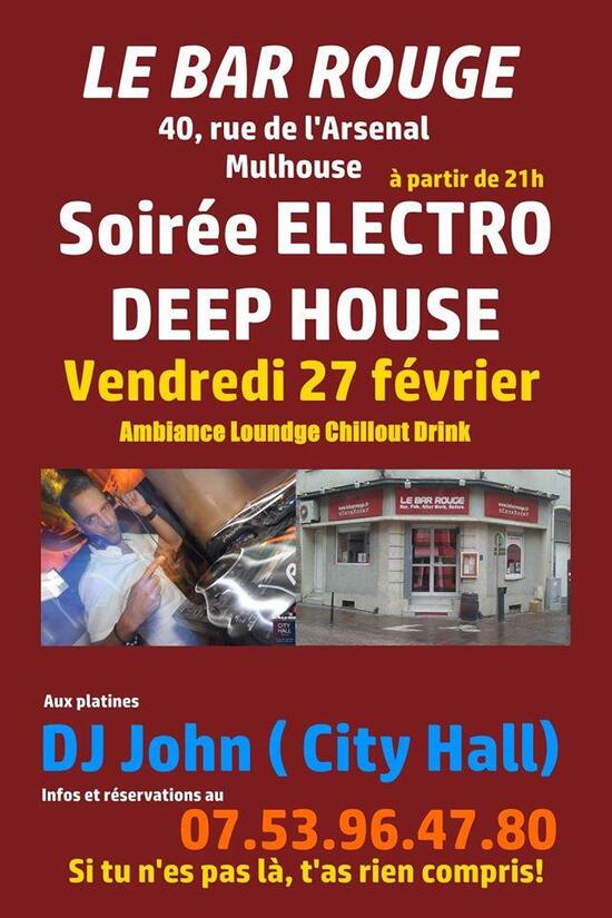 Menu at Le Bar Rouge, Mulhouse