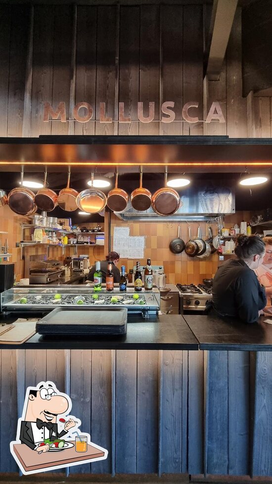 Menu at Mollusca restaurant, Vilnius