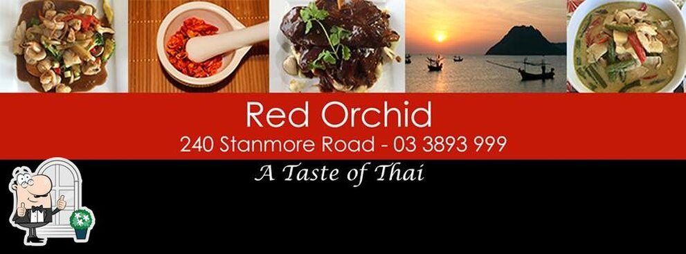 Menu at Red Orchid Thai Takeaway restaurant, Christchurch