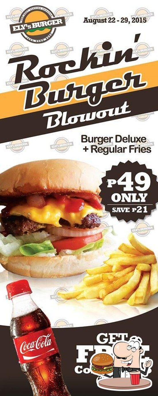 Menu at Ely's Burger restaurant, Cainta, 292-A Sampaguita PFCI Floodway ...