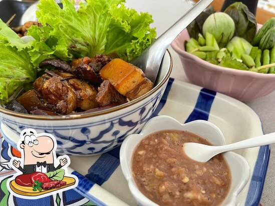 Menu at Ton Muang restaurant, Krabi Noi