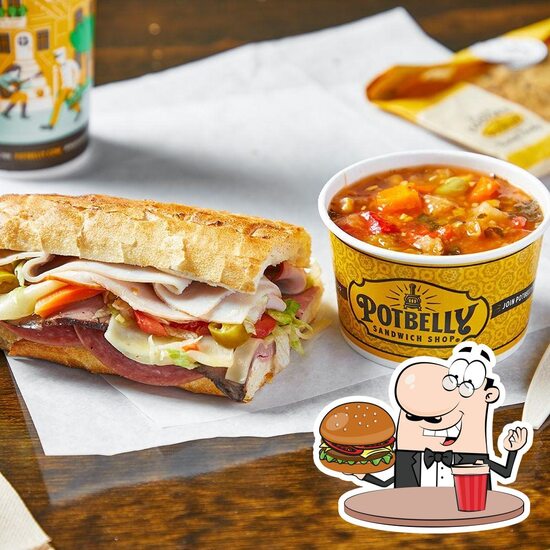 Menu at Potbelly fast food, Burlington, 2 Wayside Rd