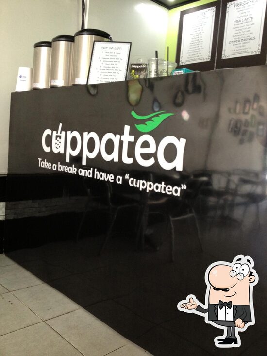 Menu at Cuppatea cafe, Manila