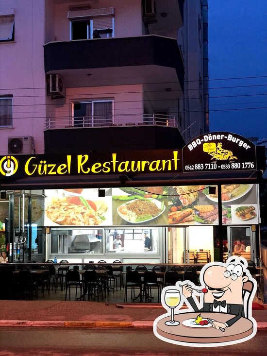 Menu au Güzel Restaurant, Chypre