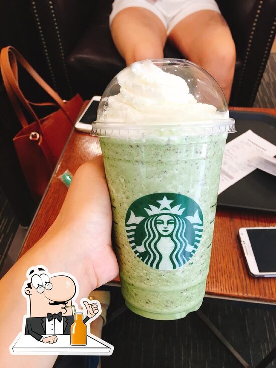 Menu at Starbucks cafe, Daegu, 393 Suseong-ro