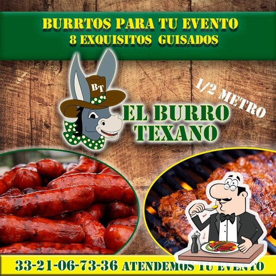 Carta del restaurante El Burro Texano, Tala