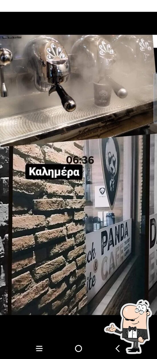 Menu at Black & white PANDA CAFE, Acharnes