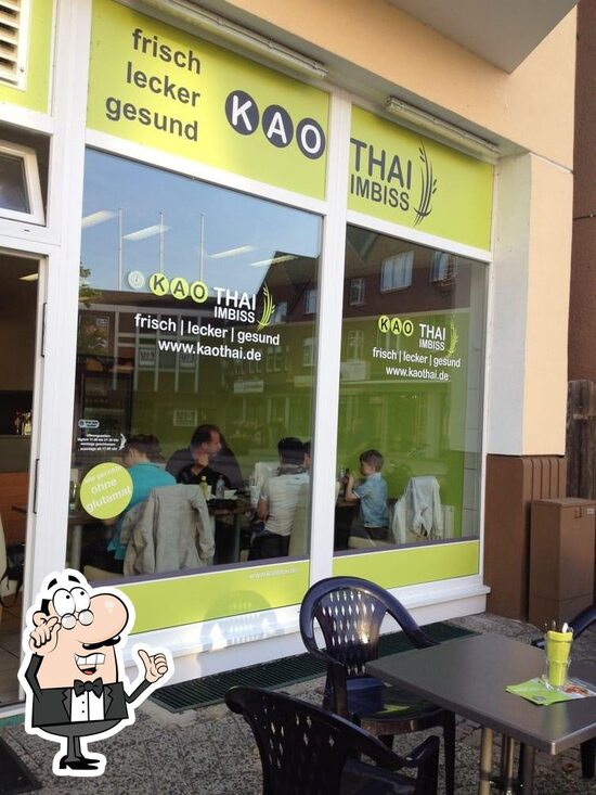Menu at Kao Thai restaurant, Herford