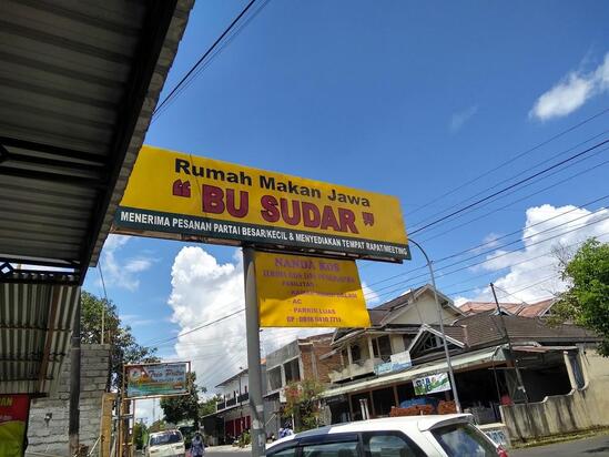 RM Jawa "Bu Sudar" restaurant, Wonosari - Restaurant reviews