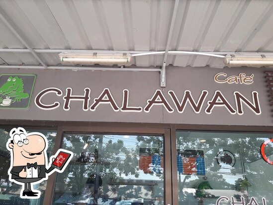 Menu at Chalawan Cafe, Bangkok
