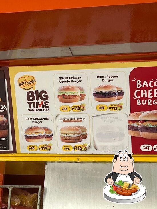 Menu at Minute Burger GMA Terminal restaurant, General Mariano Alvarez