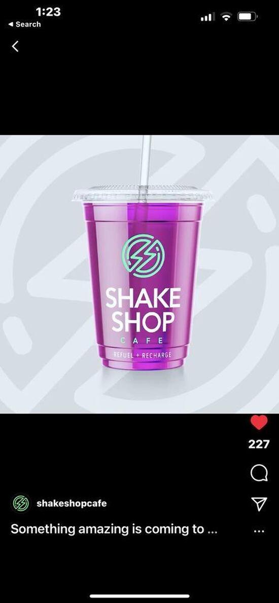 Carta de Shake shop cafe, Armonk