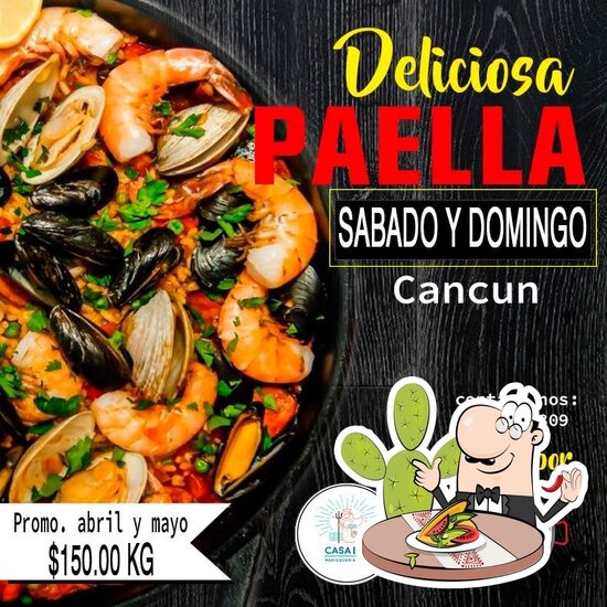 Menu at Casa Bea restaurant, Cancún