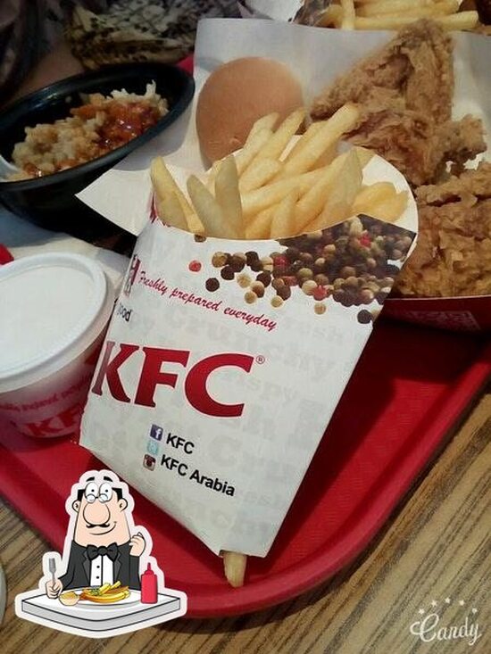 Menu at KFC restaurant, Giza, X765+F5