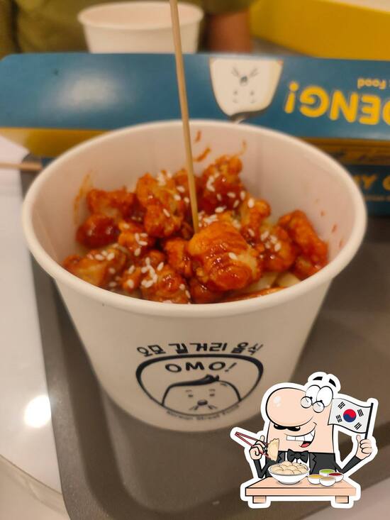 Menu at OMO Korean Street Food restaurant, Bandung