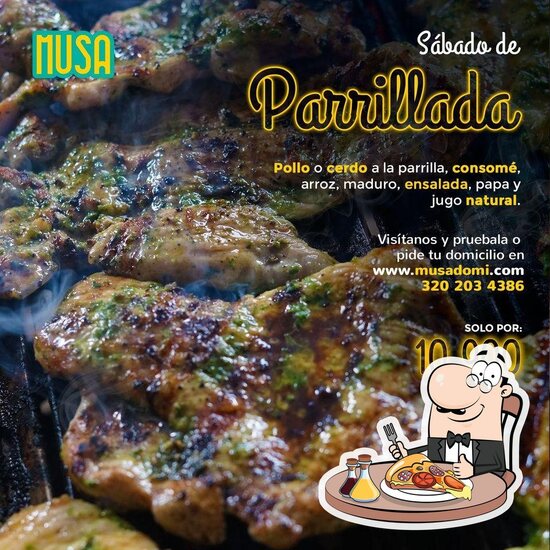 Menu at Musa Restaurante, Palmira