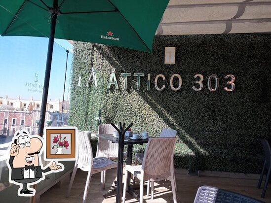 Carta del restaurante Áttico 303, Heroica Puebla del Zaragoza