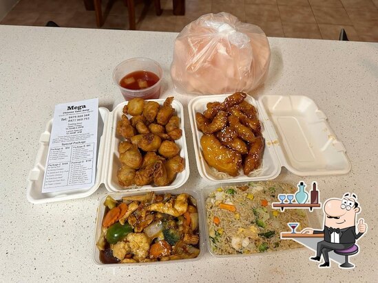 Menu at Mega Chinese Take Away, Warnbro