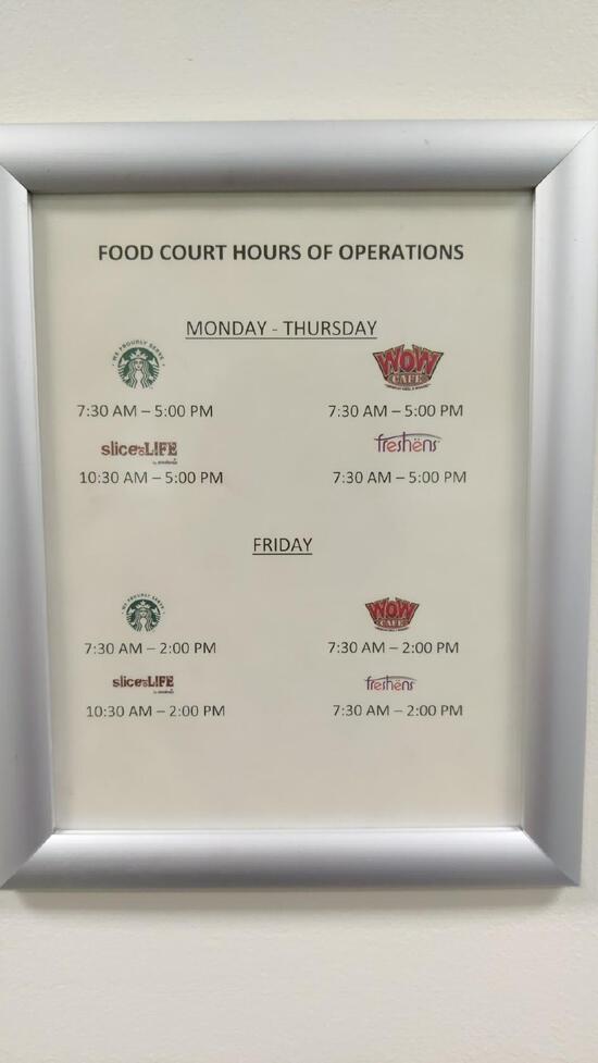 Menu at WOW Café at Augusta University restaurant, Augusta