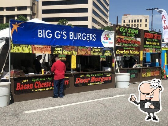 Menu at Big G's Food Service restaurant, Dayton