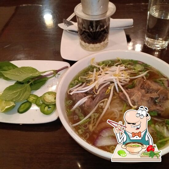 Menu at Pho 84 restaurant, Amarillo