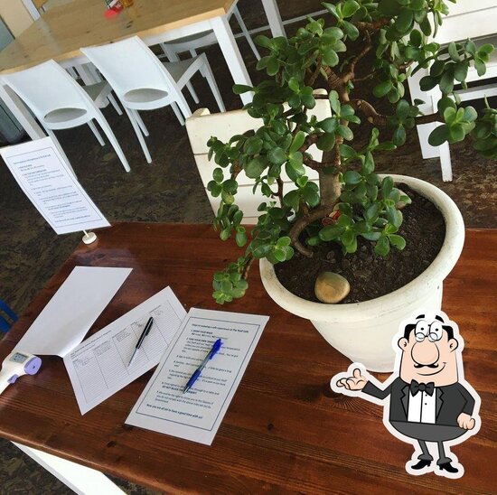 Menu at The Reef Café restaurant, East London, Nahoon Point Nature Reserve