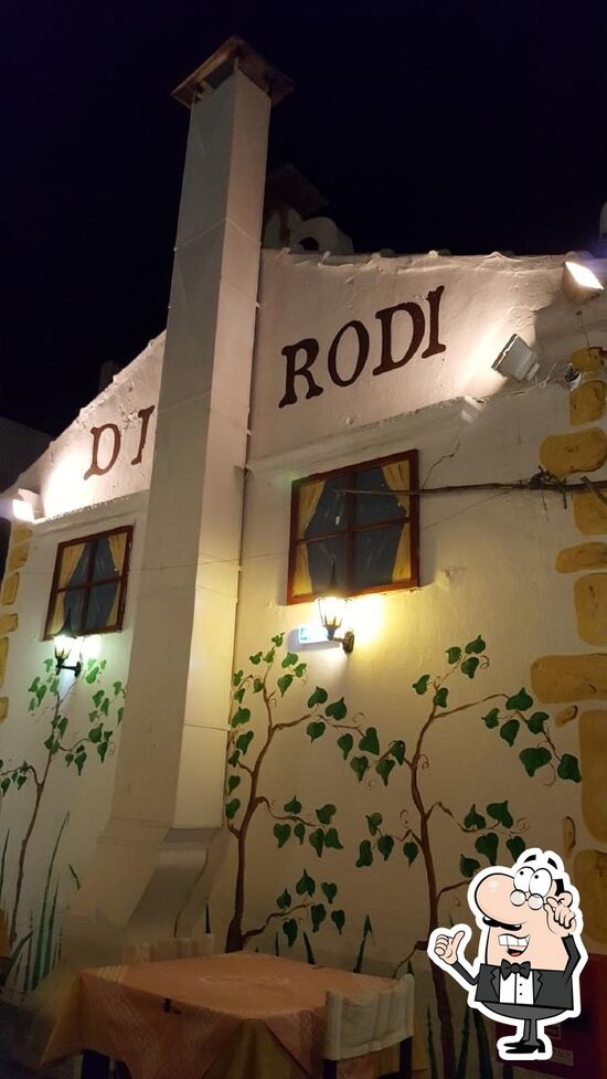 Menu at Di Rodi, Rhodes