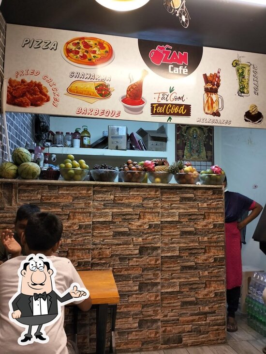 Menu at Zan Cafe, Chennai, First Main Road