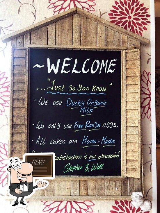 Menu at Caffè Rosso cafe, Wigan